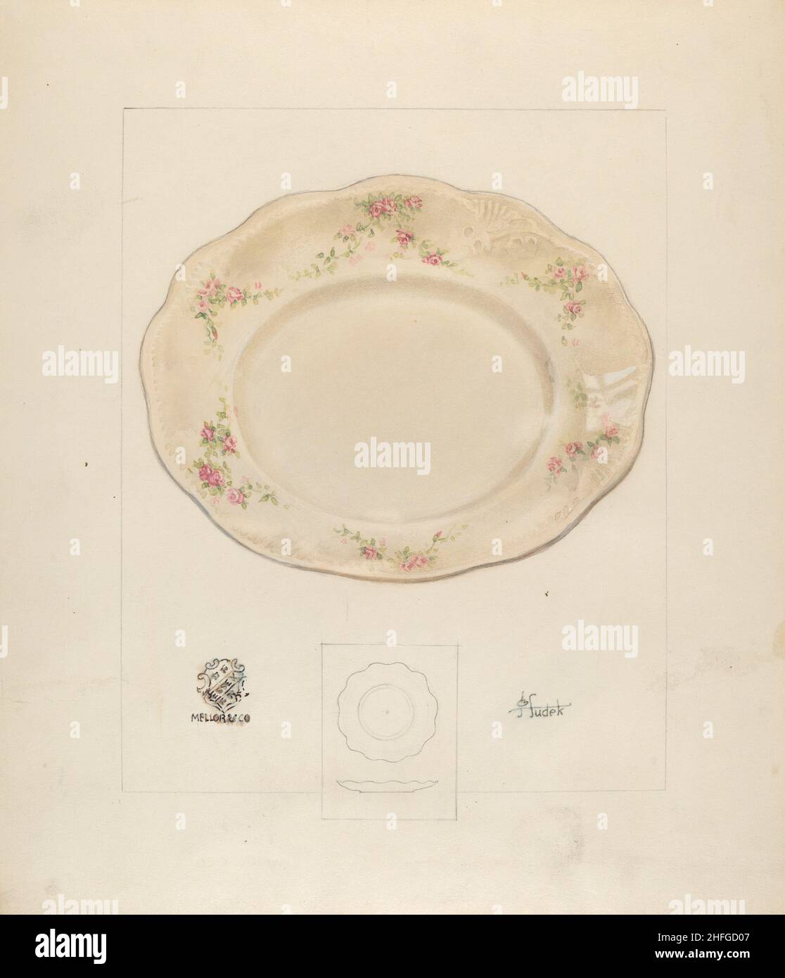 Dinner Plate, c. 1937 Stock Photo - Alamy