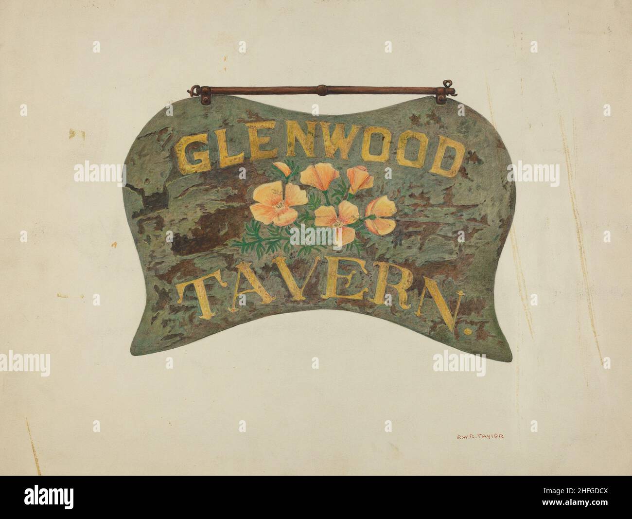 Tavern Sign, c. 1940 Stock Photo - Alamy