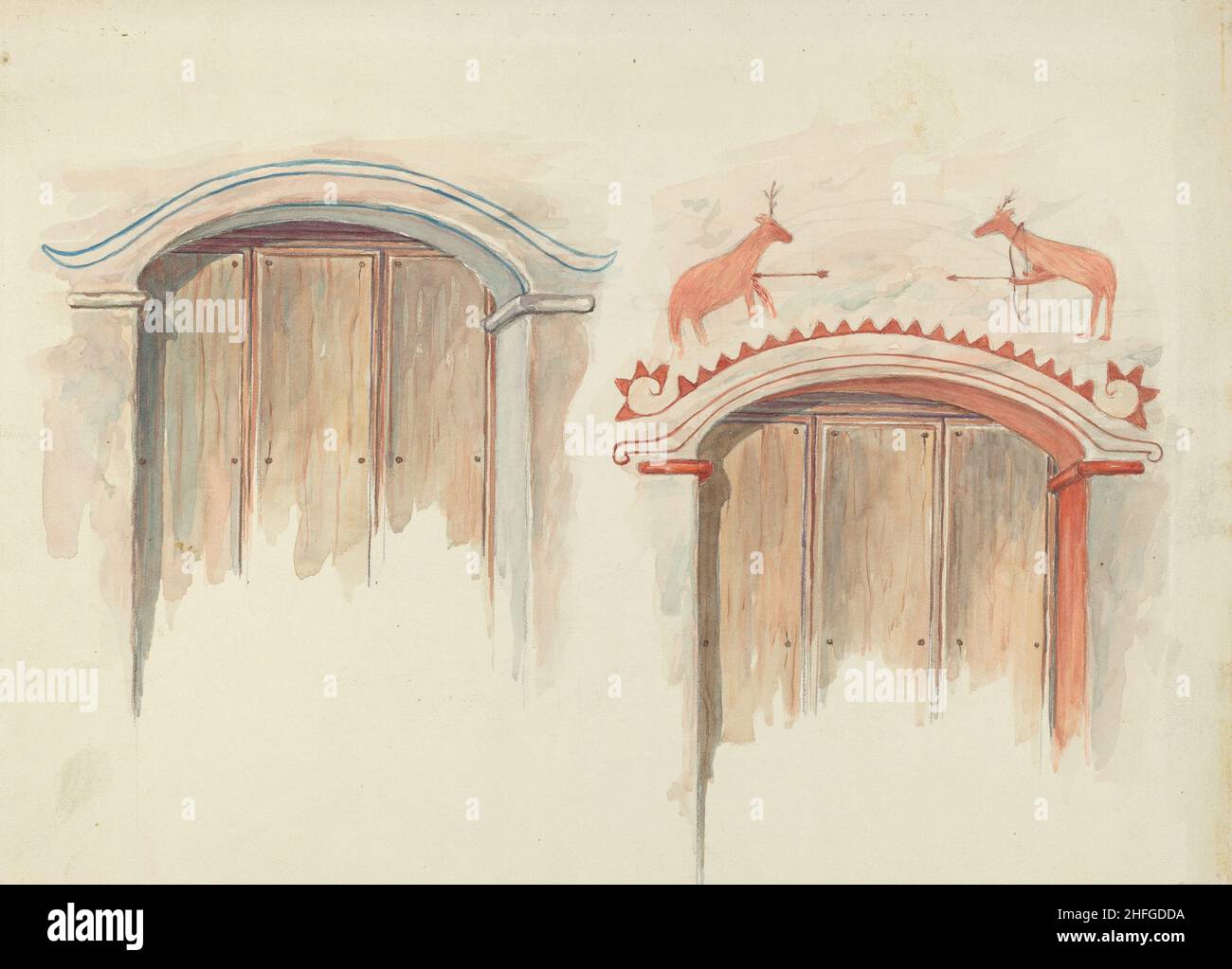 Restoration Drawing, 1935/1942 Stock Photo - Alamy