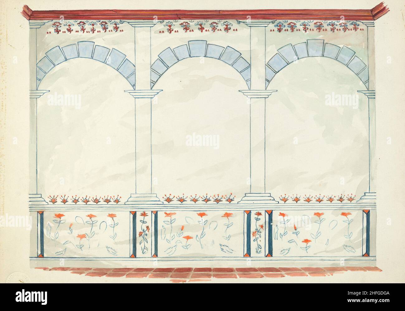 Restoration Drawing, 1935/1942 Stock Photo - Alamy