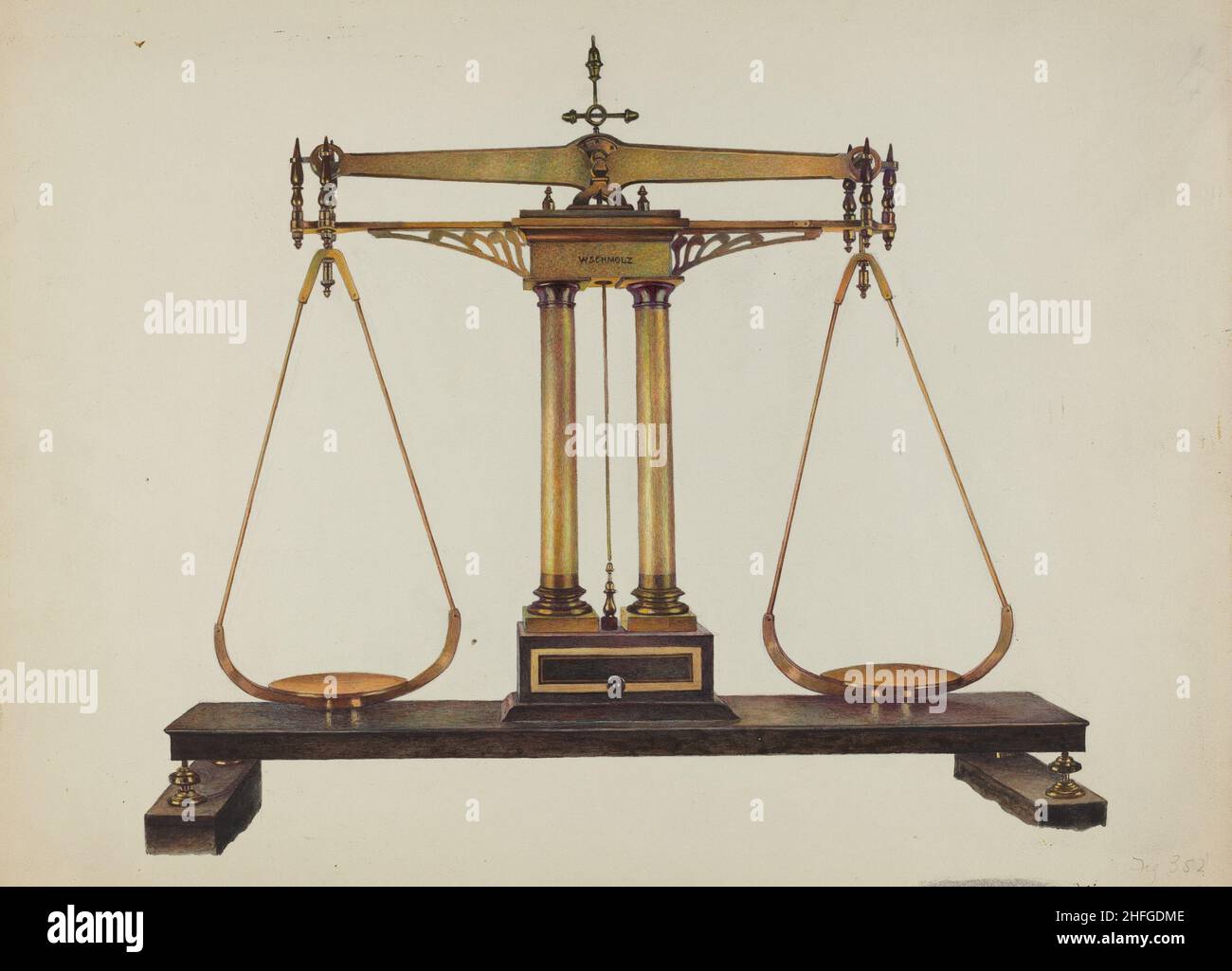 Scales for Weighing Gold, c. 1940 Stock Photo - Alamy