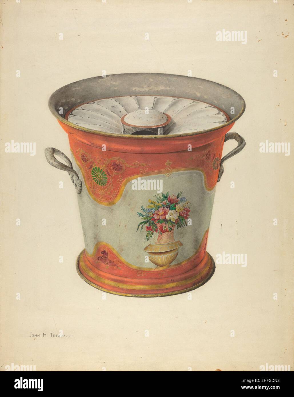 Toleware Slop Pail, 1935/1942 Stock Photo - Alamy