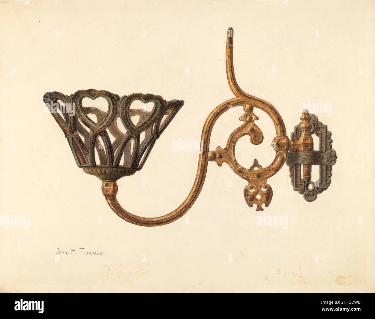 Swinging Lamp Bracket, c. 1940 Stock Photo - Alamy