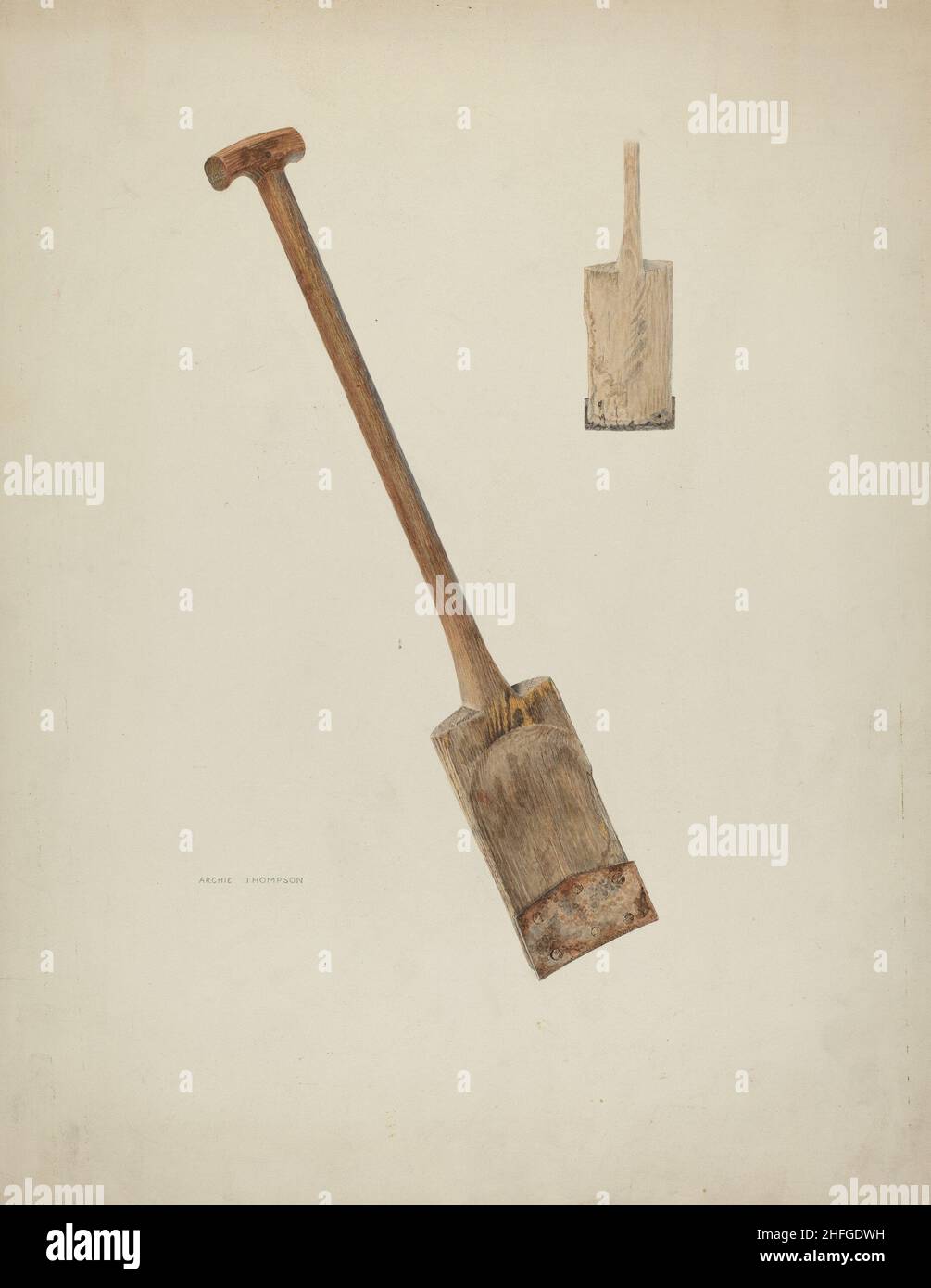 Wooden Spade, 1938 Stock Photo - Alamy