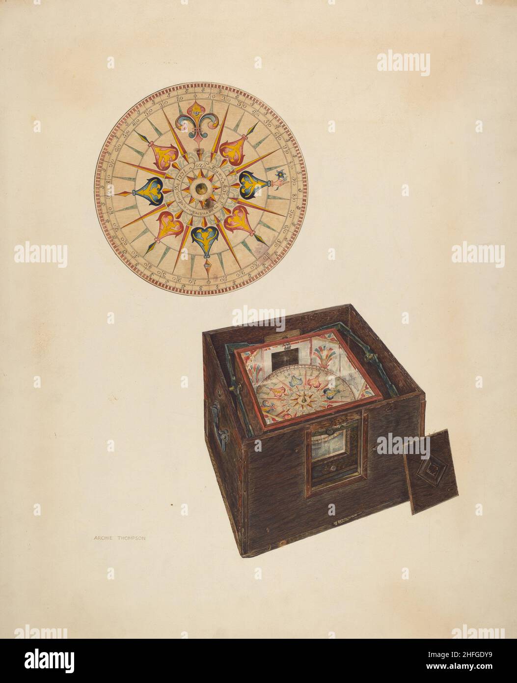 Floating Compass, c. 1938 Stock Photo - Alamy