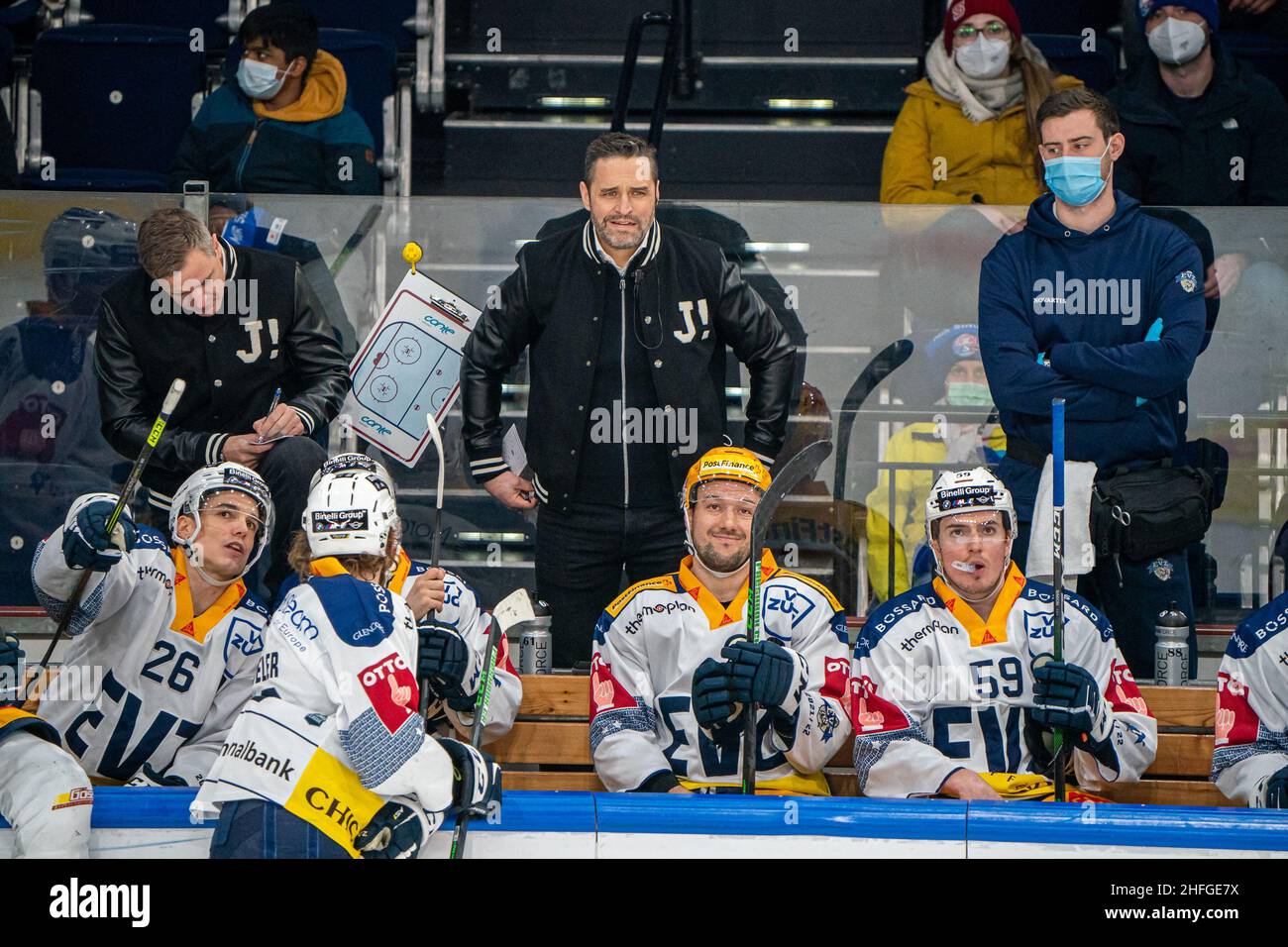Assistant coach Josh Holden (EV Zug) during the National League Regular ...