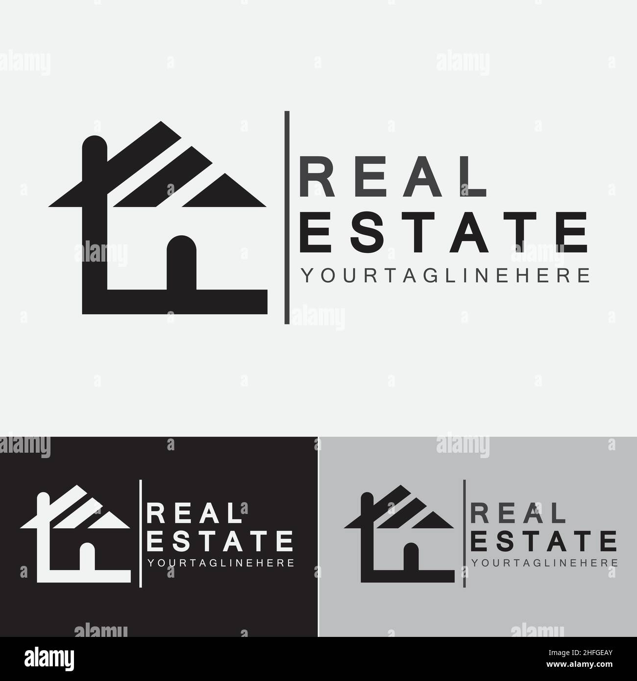 Real Estate Business Logo Template, Building, Property Development, and ...