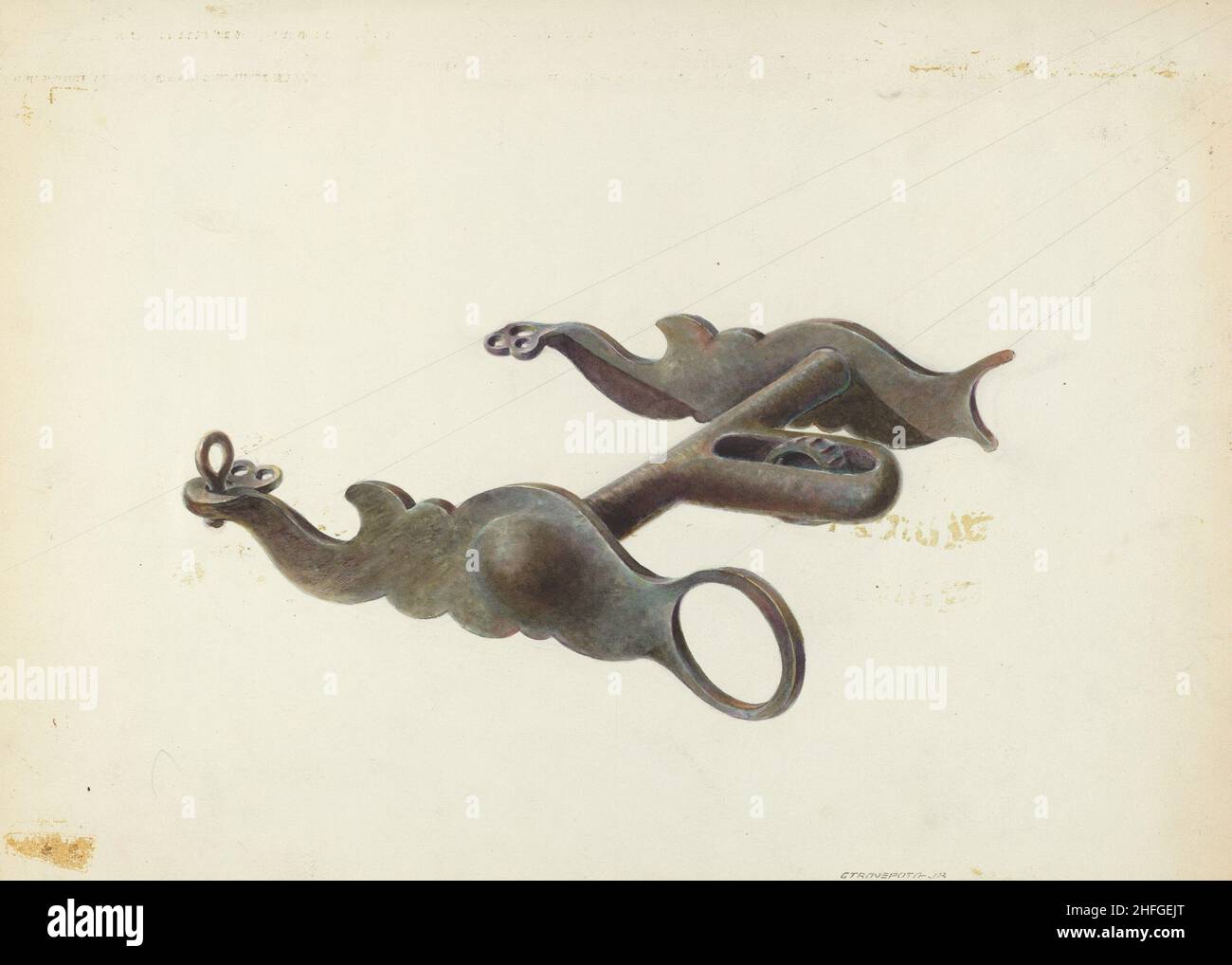 Wrought Iron Bit, c. 1937 Stock Photo - Alamy