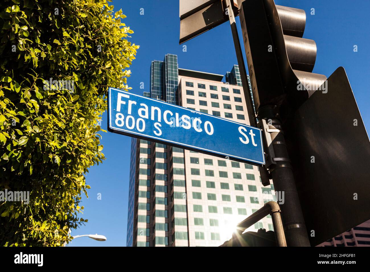 street sign Francisco street in Hollywood Stock Photo - Alamy