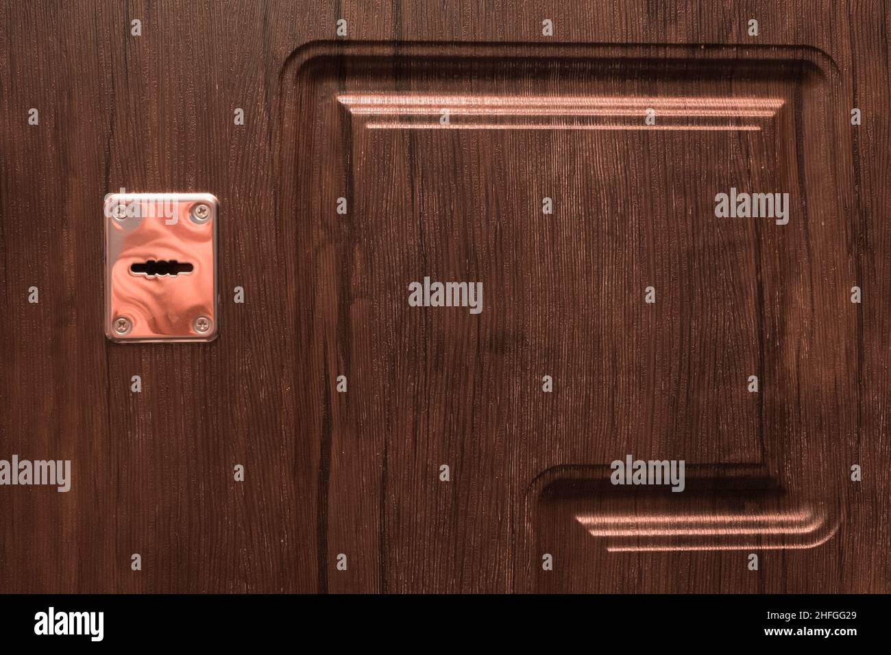 Door lock key open or close exit entrance safe house, close-up Stock ...