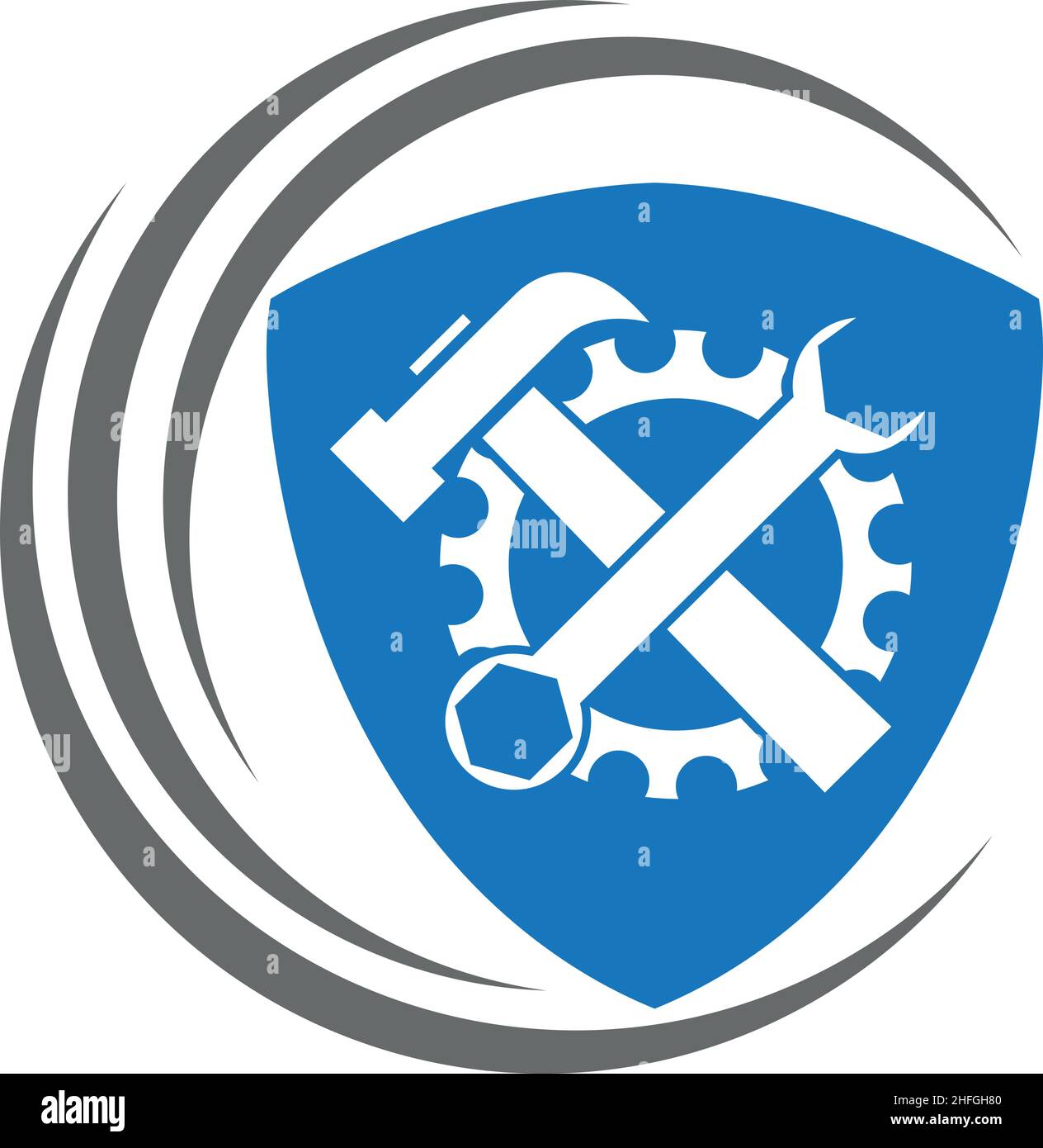 Tools, Gear, Industry, Logo, Background Stock Vector Image & Art - Alamy