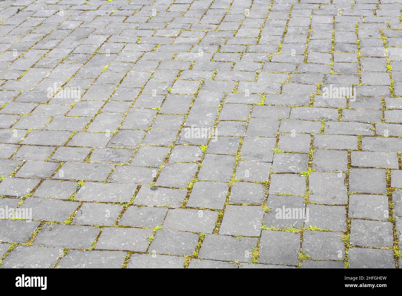 pattern of old cobble stone road gives a harmonic background Stock ...