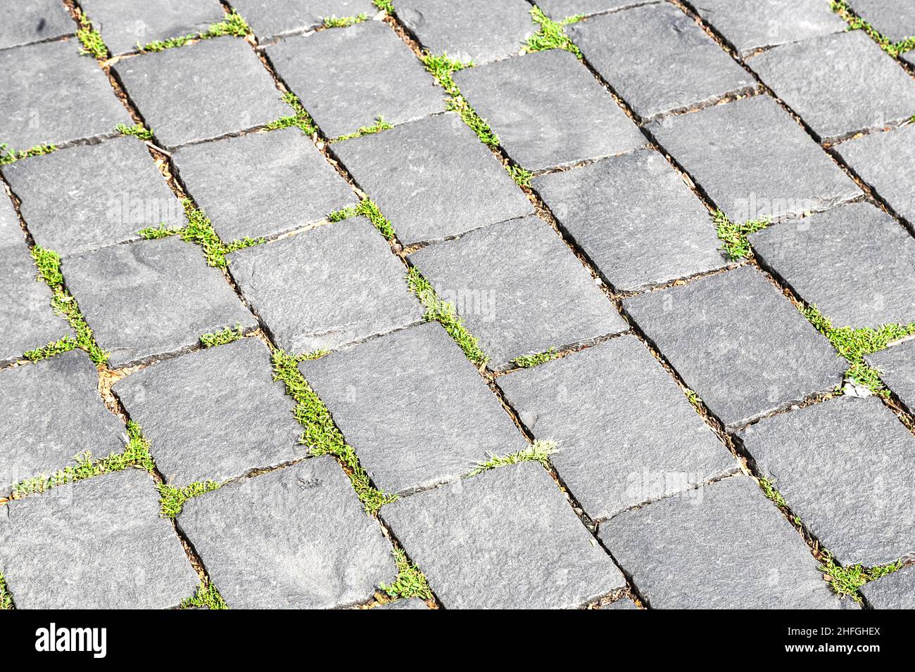 pattern of old cobble stone road gives a harmonic background Stock ...
