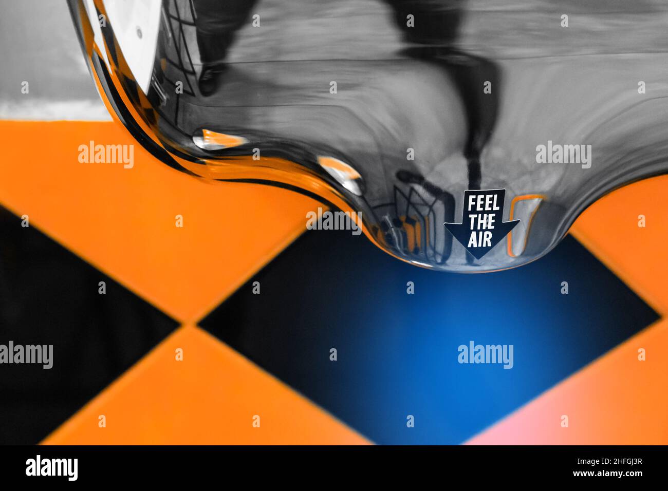 Automatic Hand Dryer Cold Cool Air Clean Modern Hygiene Sanitary Stock ...