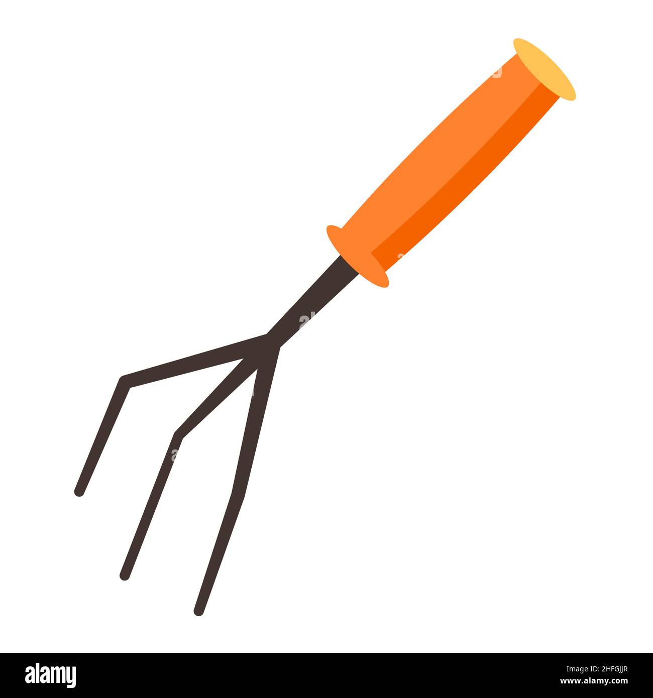 Illustration of pitchfork. Garden tools and equipment Stock Vector ...