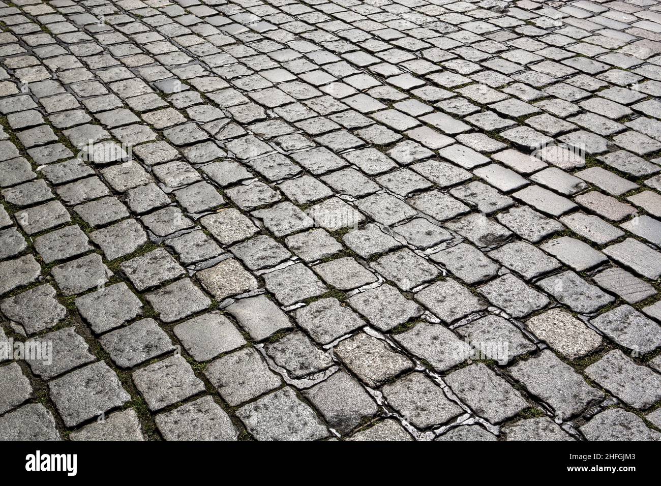 detail of cobble stone street gives a harmonic pattern Stock Photo - Alamy