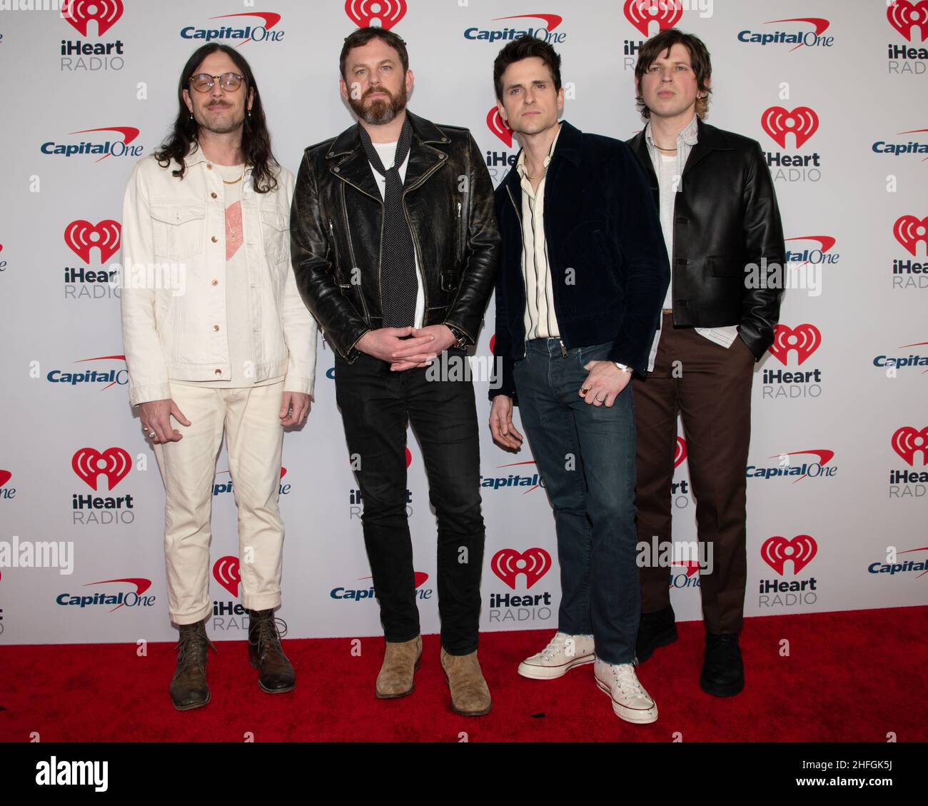 Jared followill and caleb followill of kings of leon hi-res stock ...
