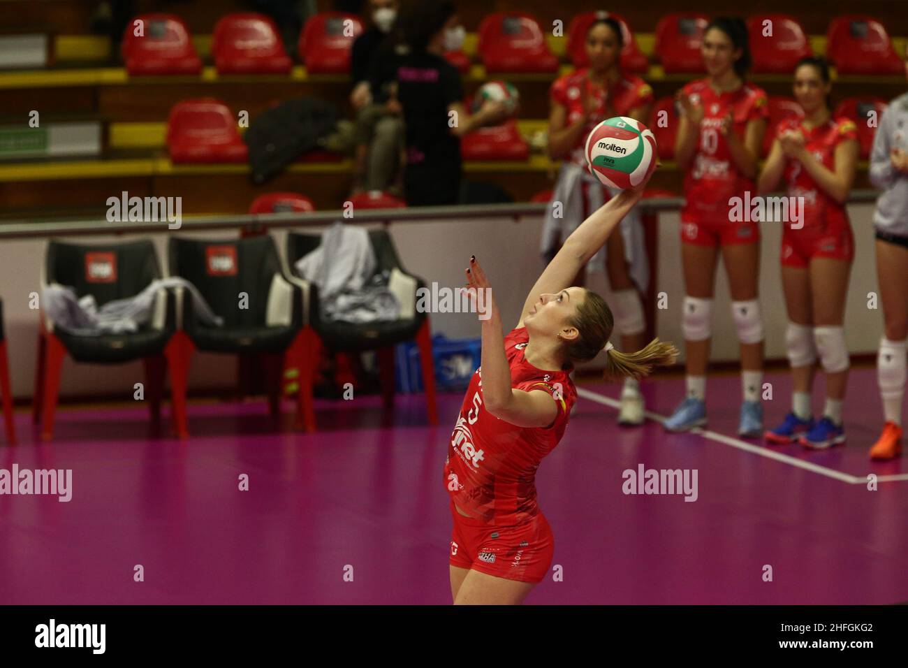 Sofia Monza during Unet E-Work Busto Arsizio vs Megabox Vallefoglia, Volleyball Italian Serie A1 ...