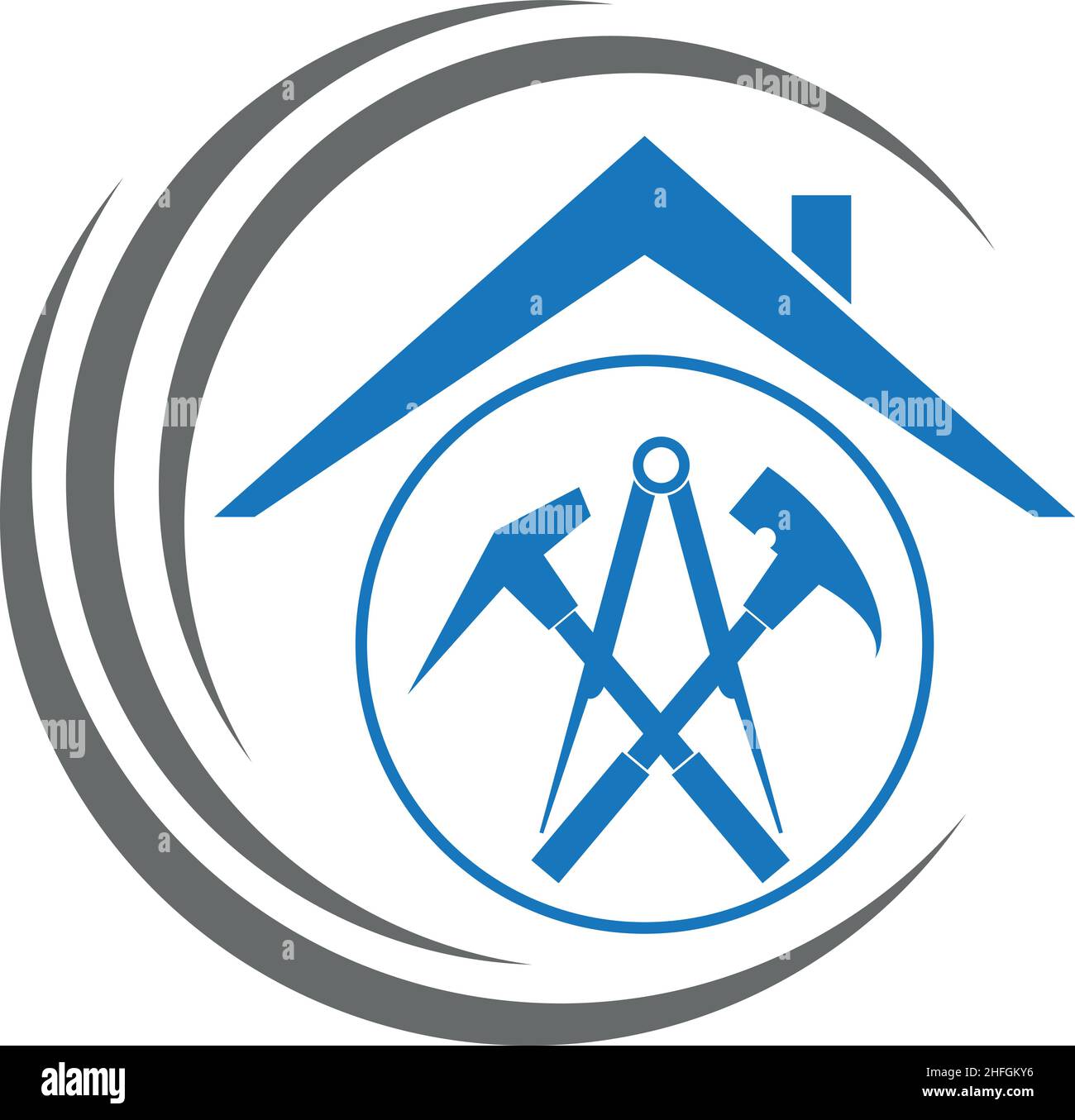 Roofing Tools, Tools, Roofer, Logo, Background Stock Vector Image & Art ...