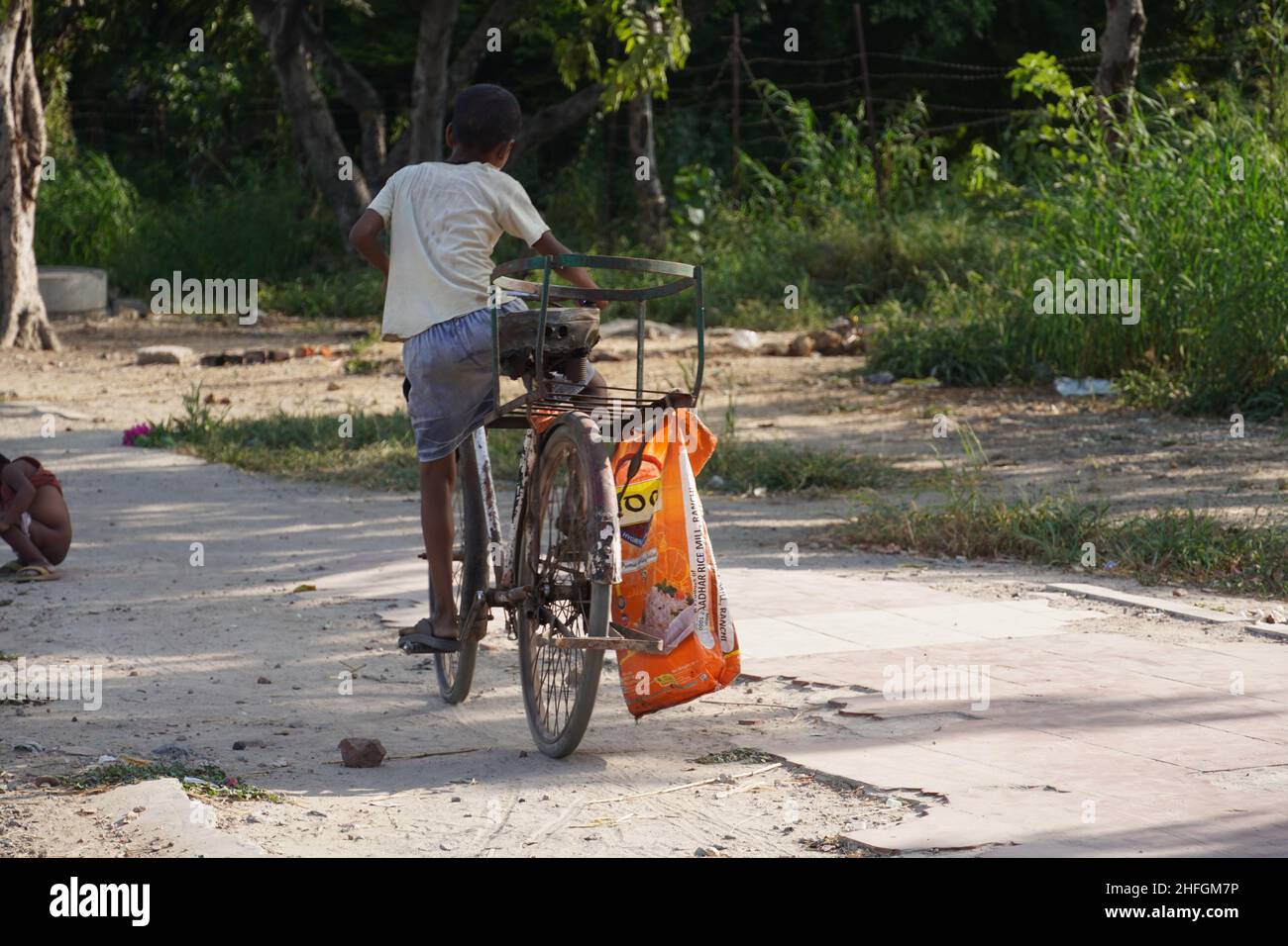Africa school children cycle hi-res stock photography and images - Alamy