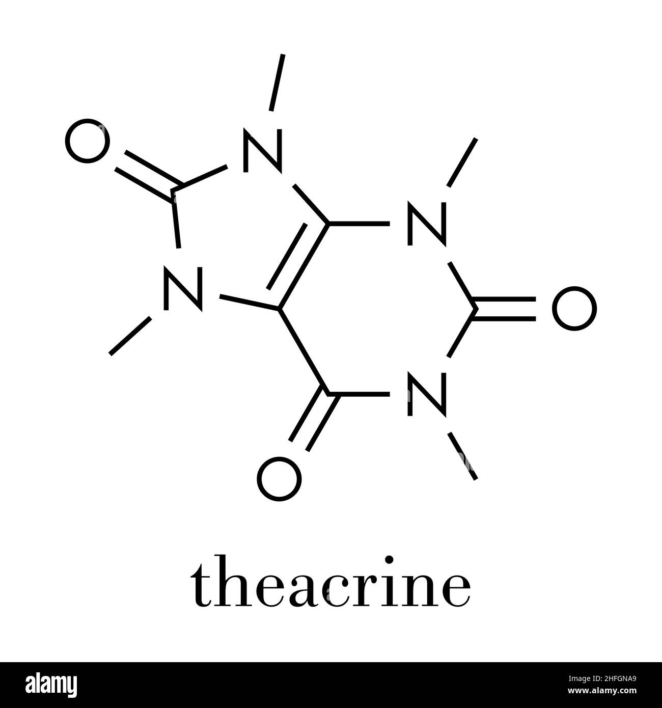 Caffeine molecule Stock Vector Images - Alamy