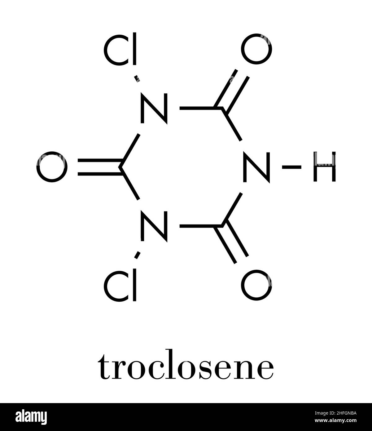 Sodium dichloroisocyanurate Stock Vector Images - Alamy