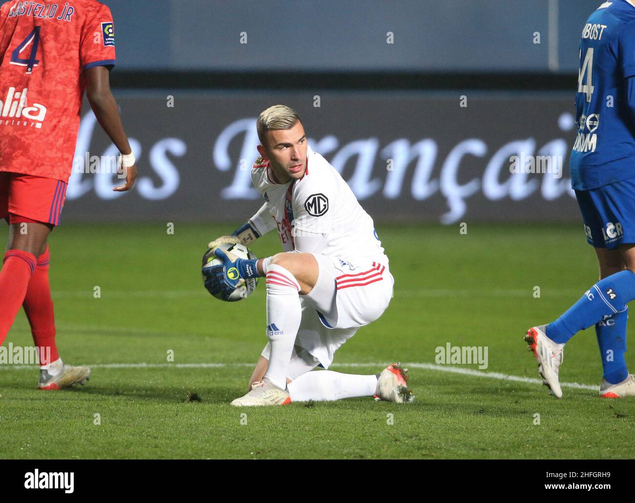 Goalkeeper of Lyon Anthony Lopes during the French championship Ligue 1 ...