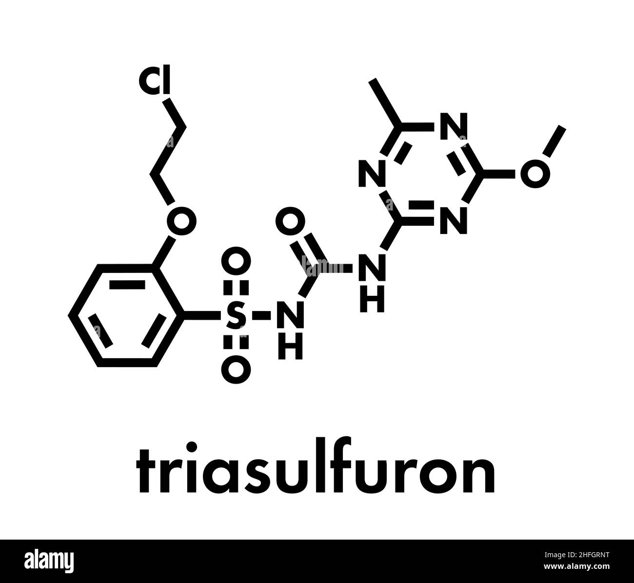Triasulfuron herbicide molecule hi-res stock photography and images - Alamy