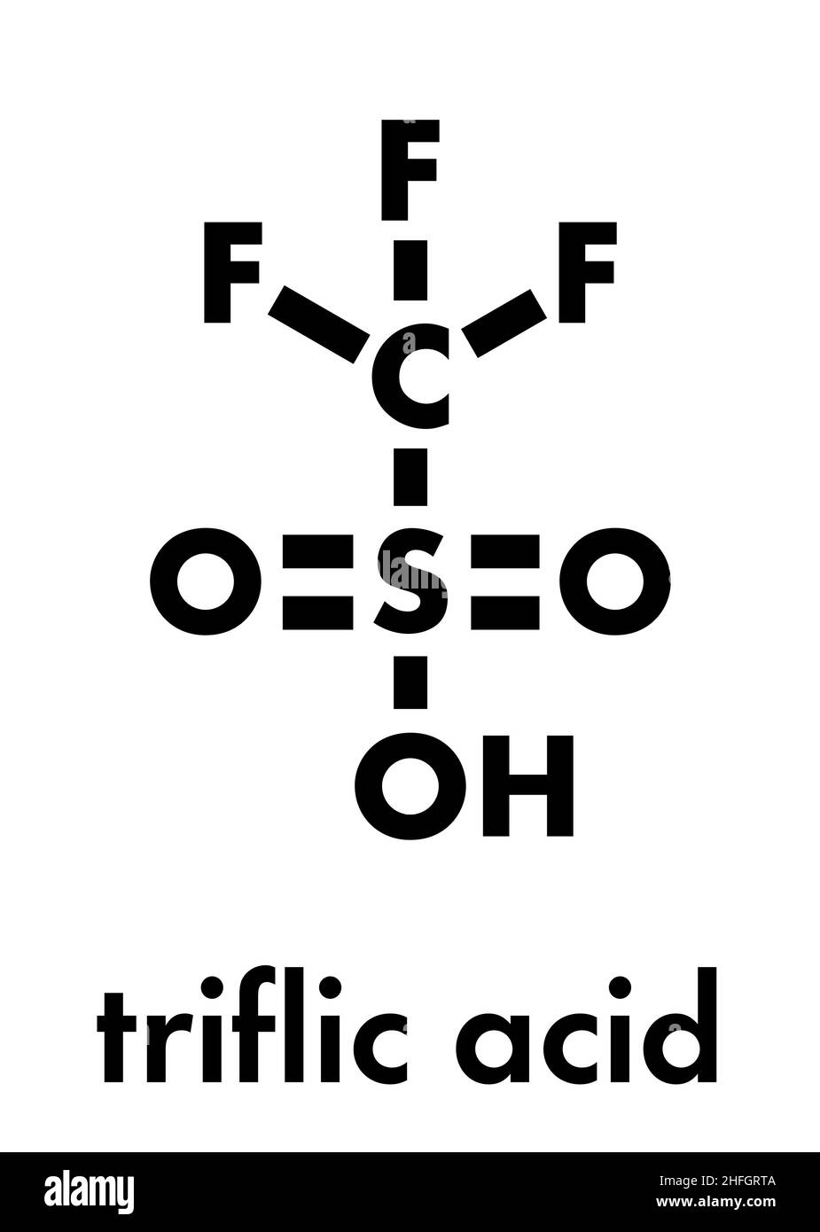 Triflic acid Stock Vector Images - Alamy