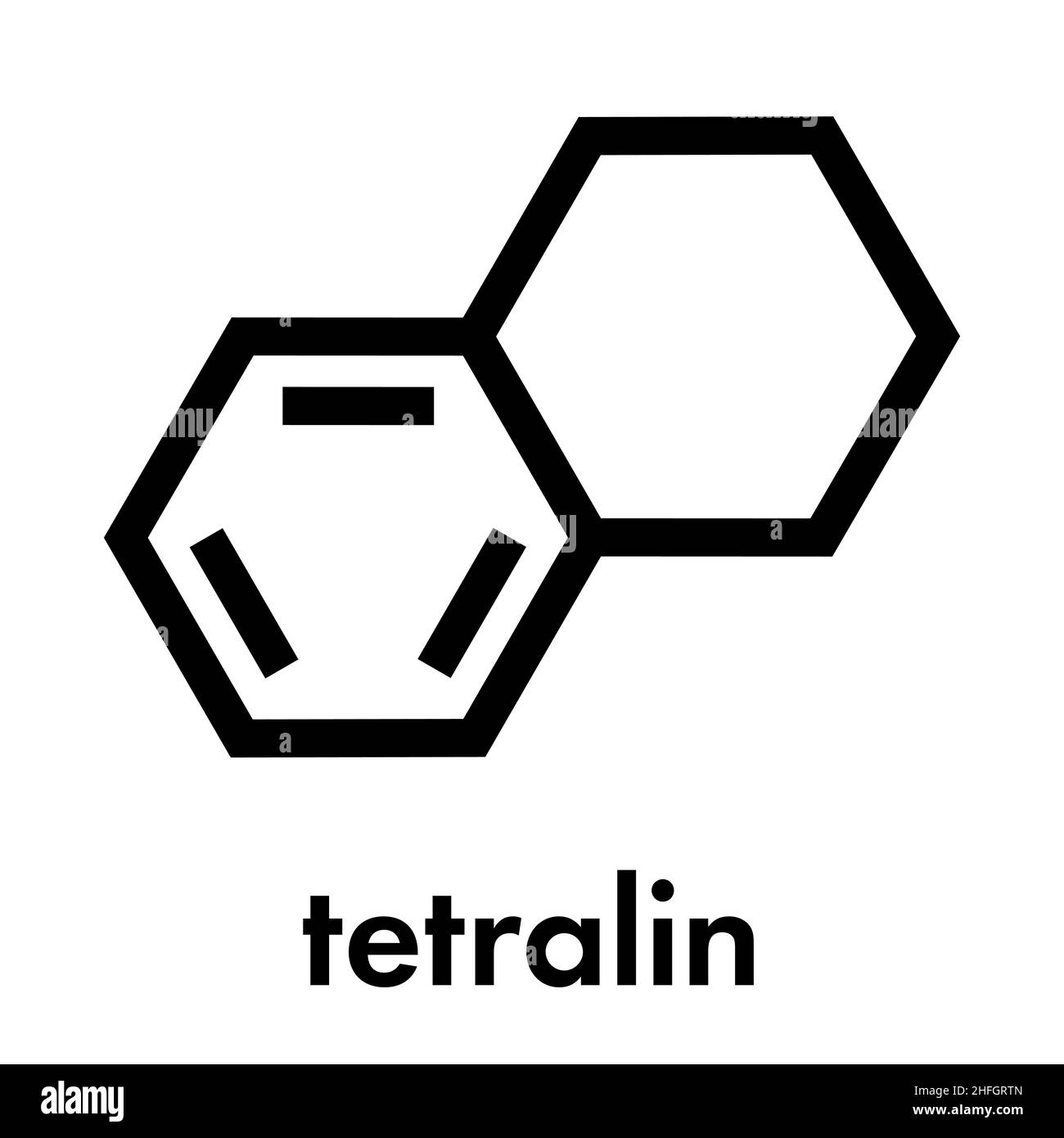 Tetralin solvent molecule. Skeletal formula Stock Vector Image & Art ...