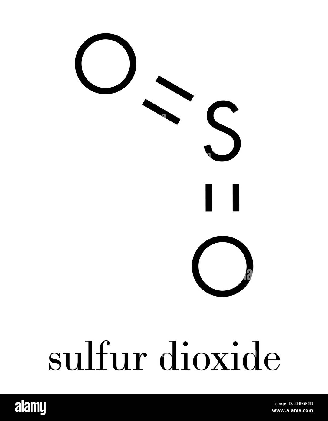 Sulfur dioxide molecule Black and White Stock Photos & Images - Alamy