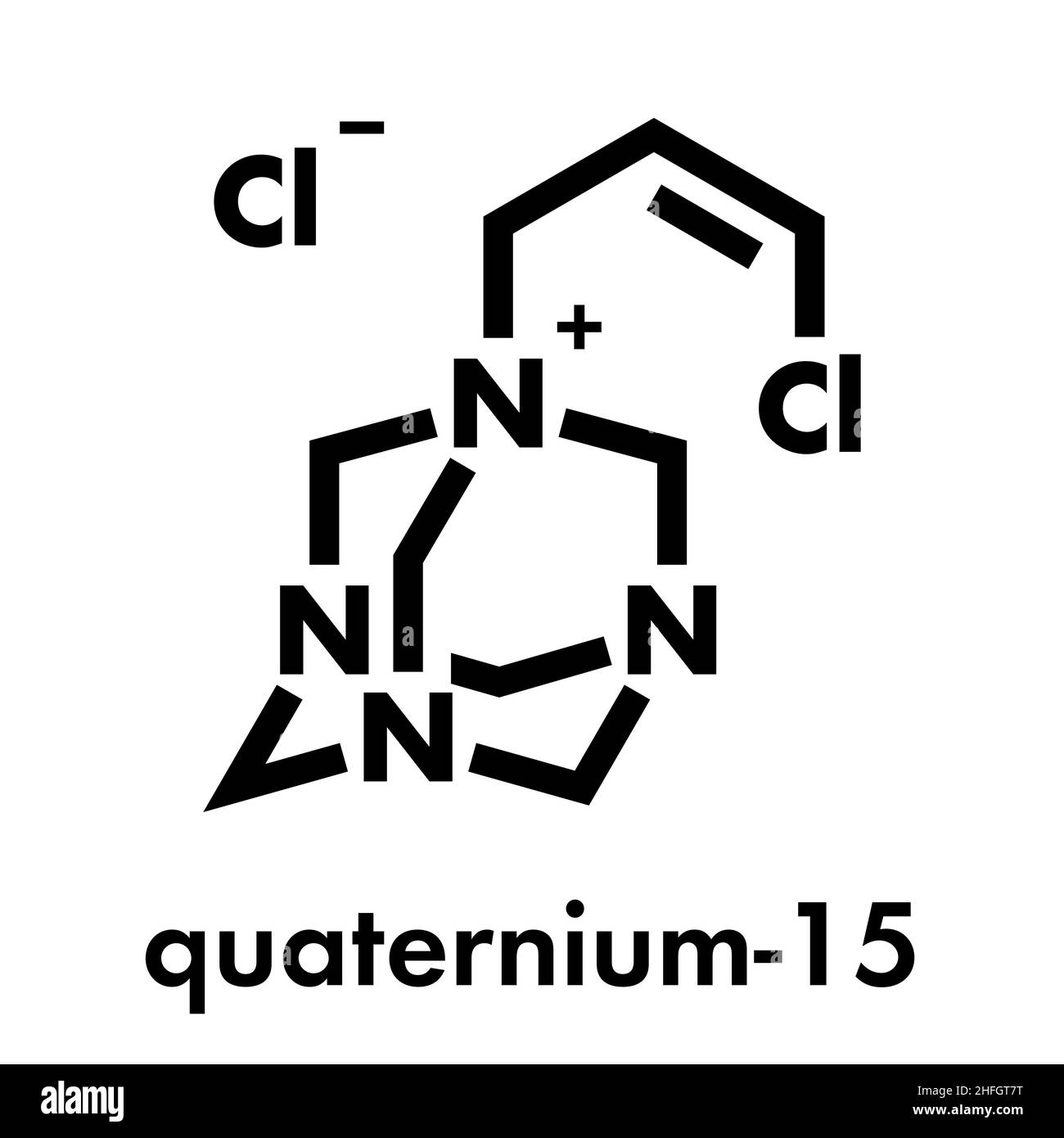 Quaternium-15 surfactant and preservative molecule (formaldehyde ...