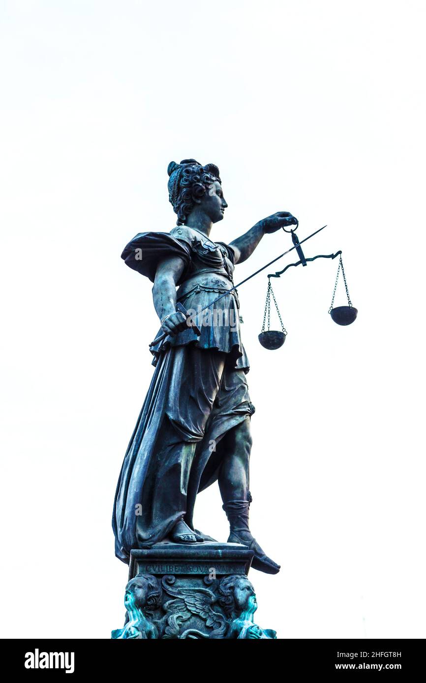 lady justice in Frankfurt Stock Photo - Alamy