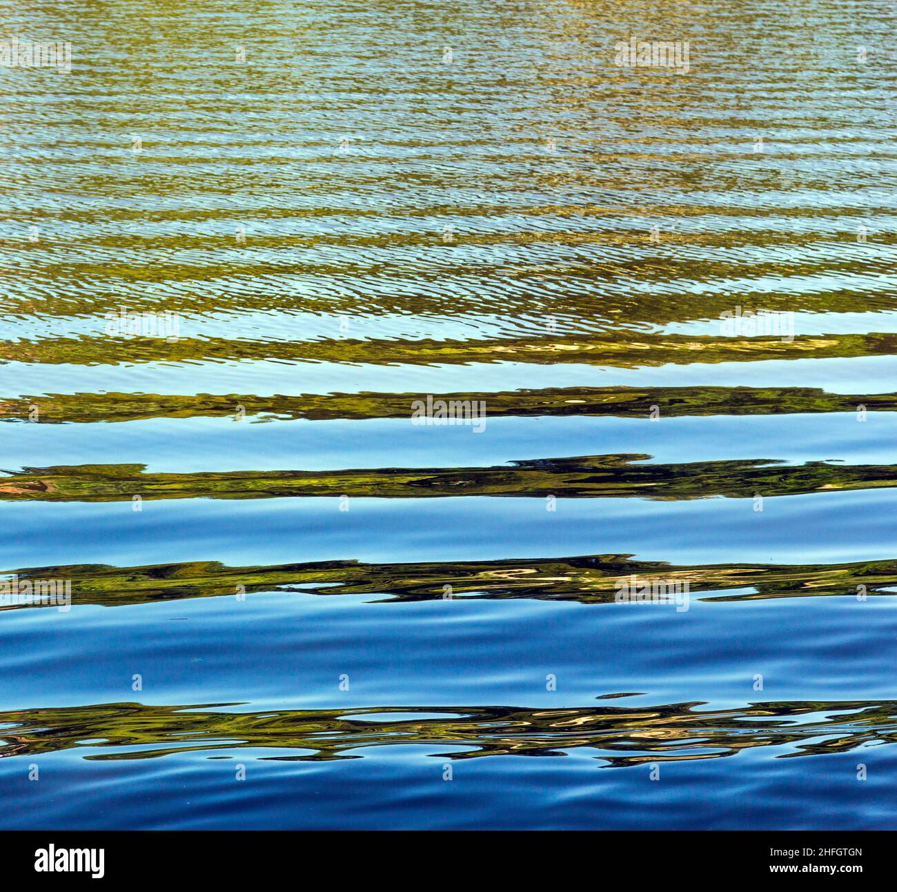 pattern of water with waves at the river Stock Photo - Alamy