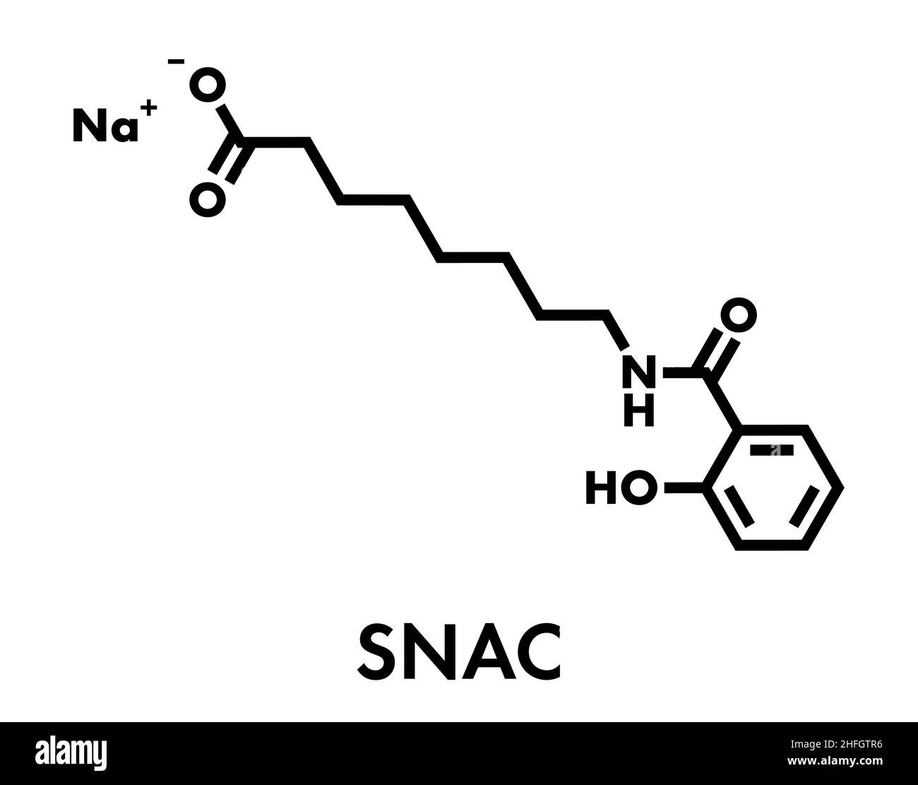 Sodium salcaprozate (SNAC, sodium N-[8-(2-hydroxybenzoyl)amino ...
