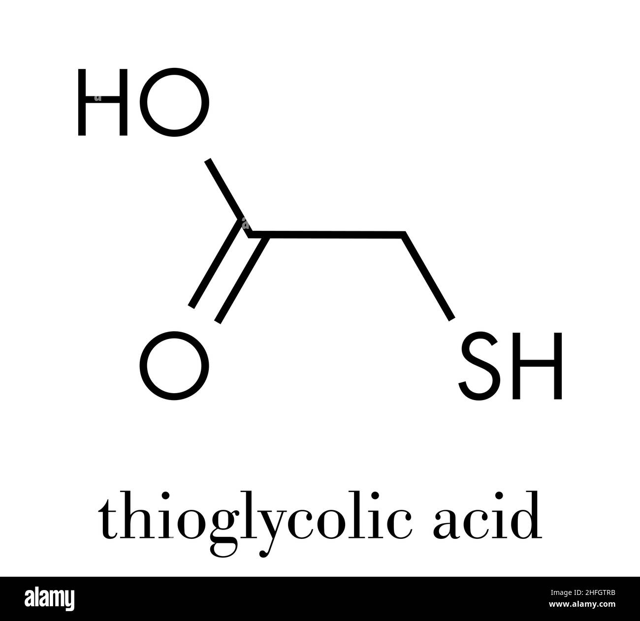 Thioglycolic acid molecule hi-res stock photography and images - Alamy