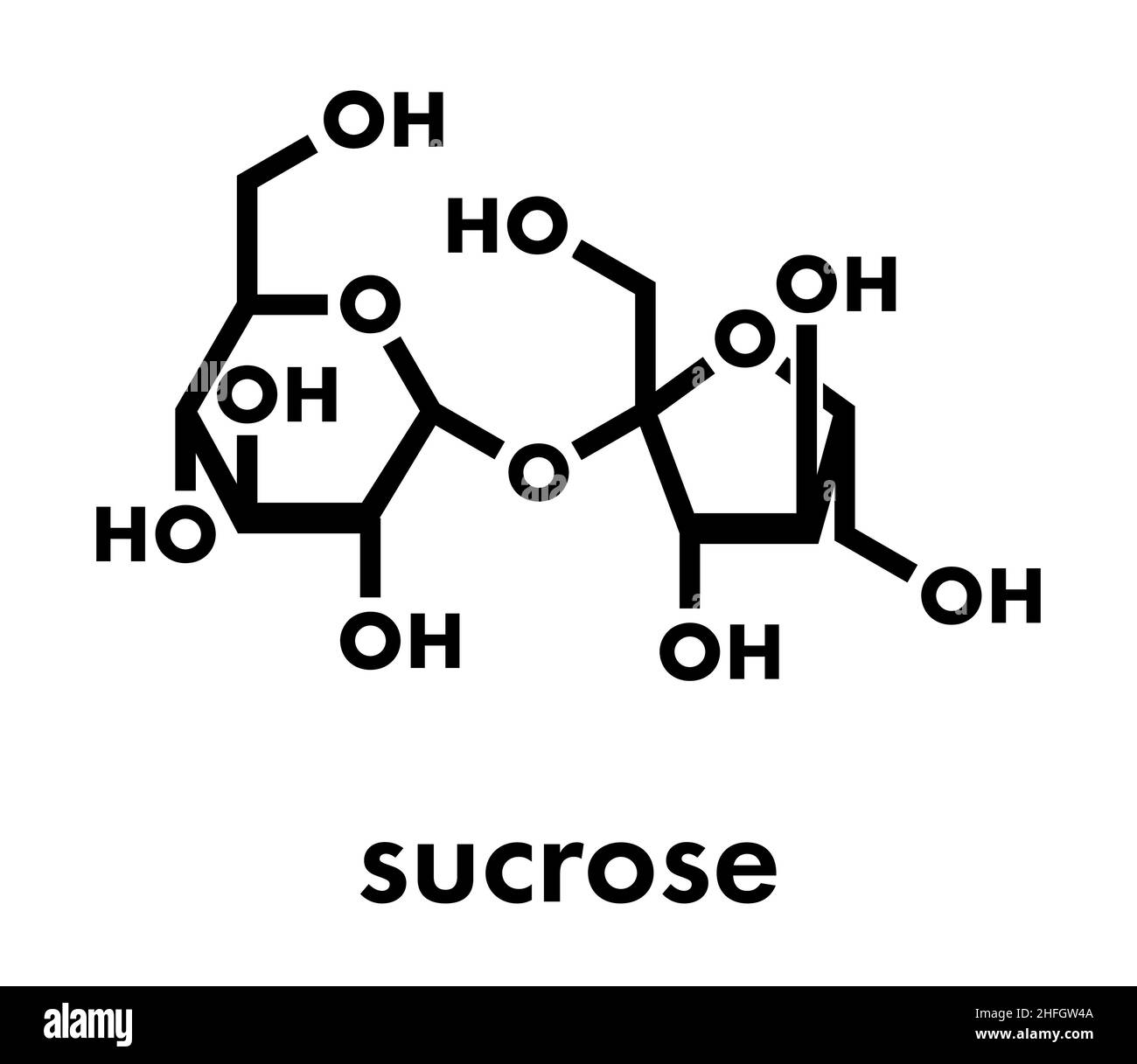 Table Sugar Molecule Sucrose Molecule Stock Image F004/7384