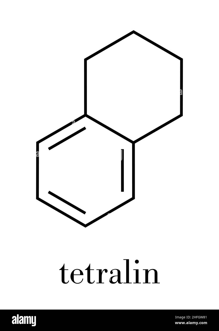Tetralin solvent molecule. Skeletal formula Stock Vector Image & Art ...