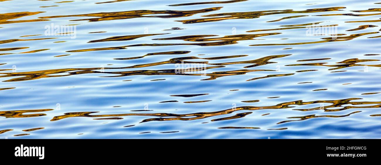 pattern of water with waves at the river Stock Photo - Alamy