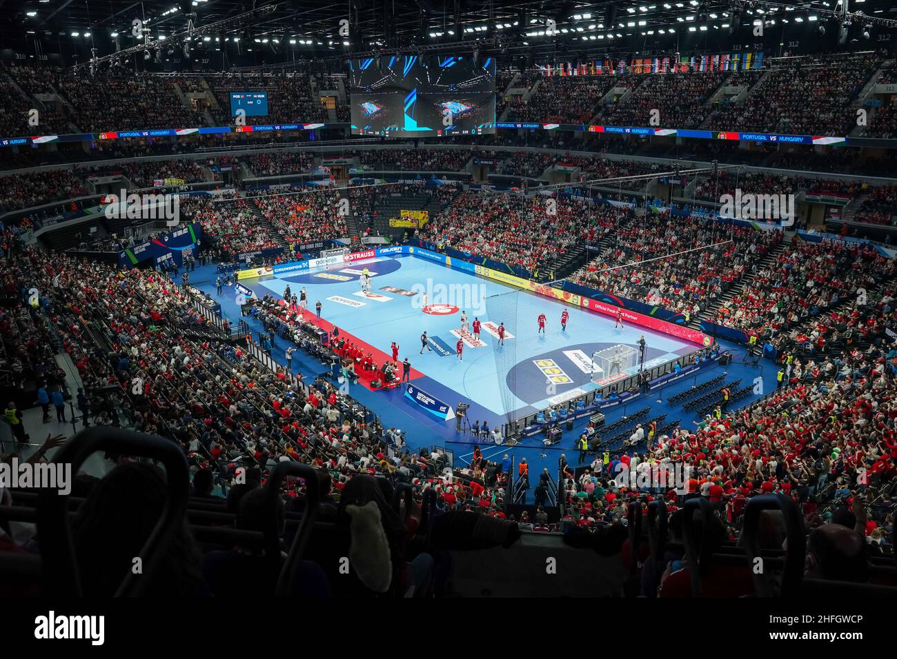 BUDAPEST, HUNGARY - JANUARY 16: Inside view of the MVM Dome prior to ...