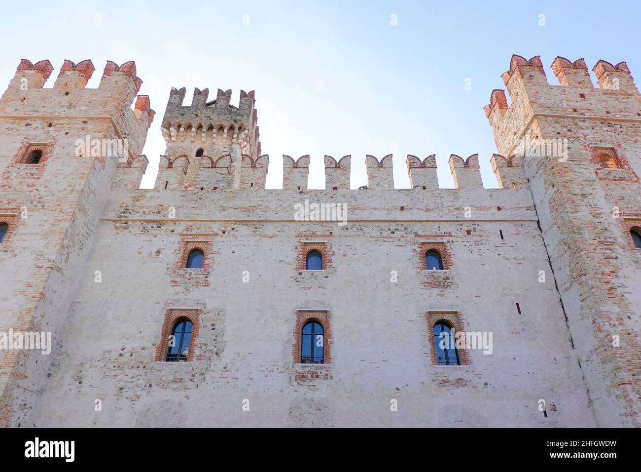 Architecture of Sirmione old town , Italy, Europe Stock Photo - Alamy