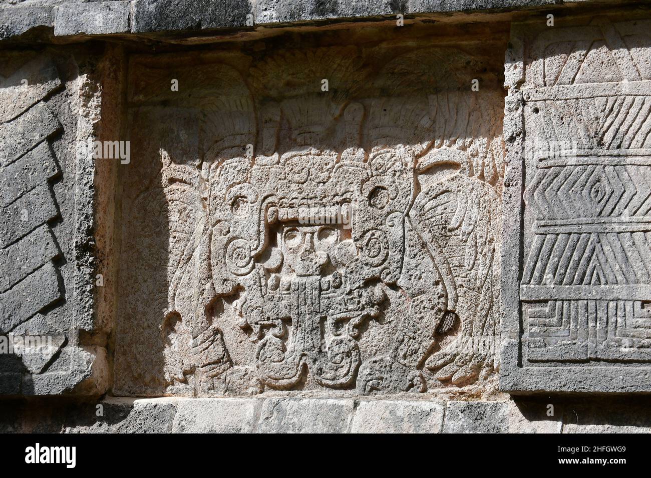 Carved Relief, Platform of Venus (Platforma de Venus), Chichén Itzá ...
