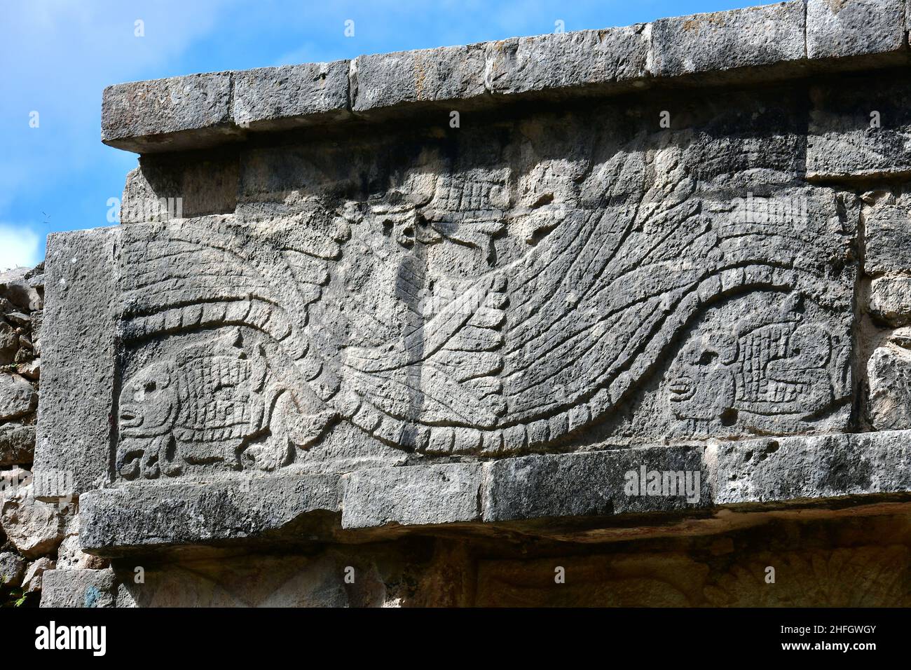 Carved Relief, Platform of Venus (Platforma de Venus), Chichén Itzá ...