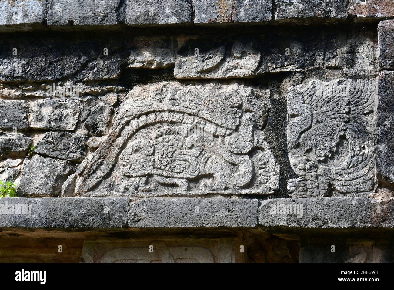 Carved Relief, Platform of Venus (Platforma de Venus), Chichén Itzá ...