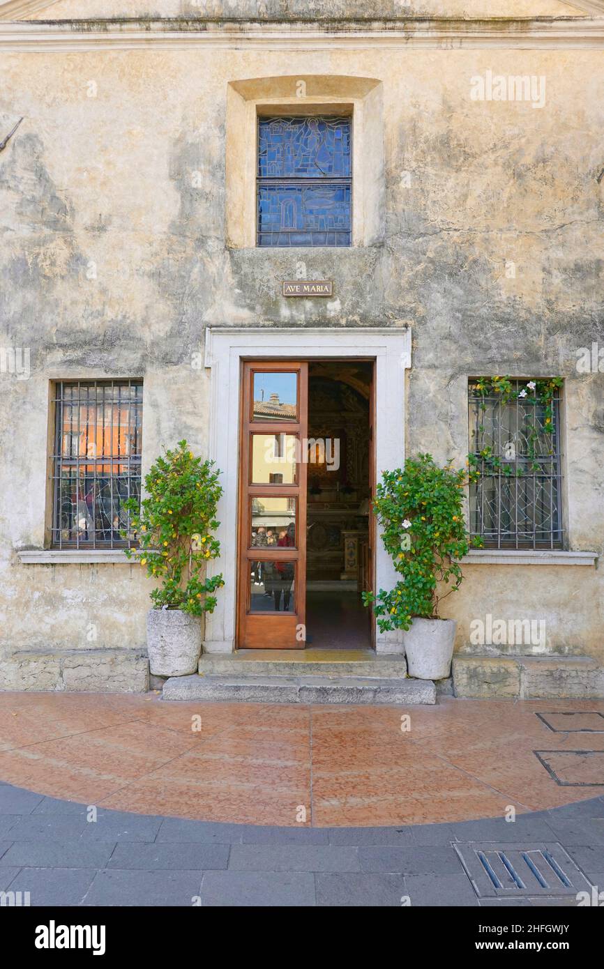 Architecture of Sirmione old town , Italy, Europe Stock Photo - Alamy