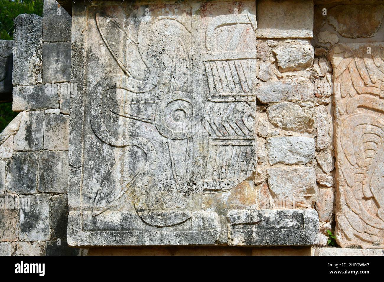 Carved Relief, Platform of Venus (Platforma de Venus), Chichén Itzá ...