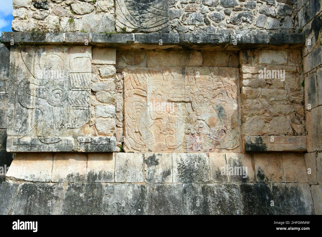 Carved Relief, Platform of Venus (Platforma de Venus), Chichén Itzá ...