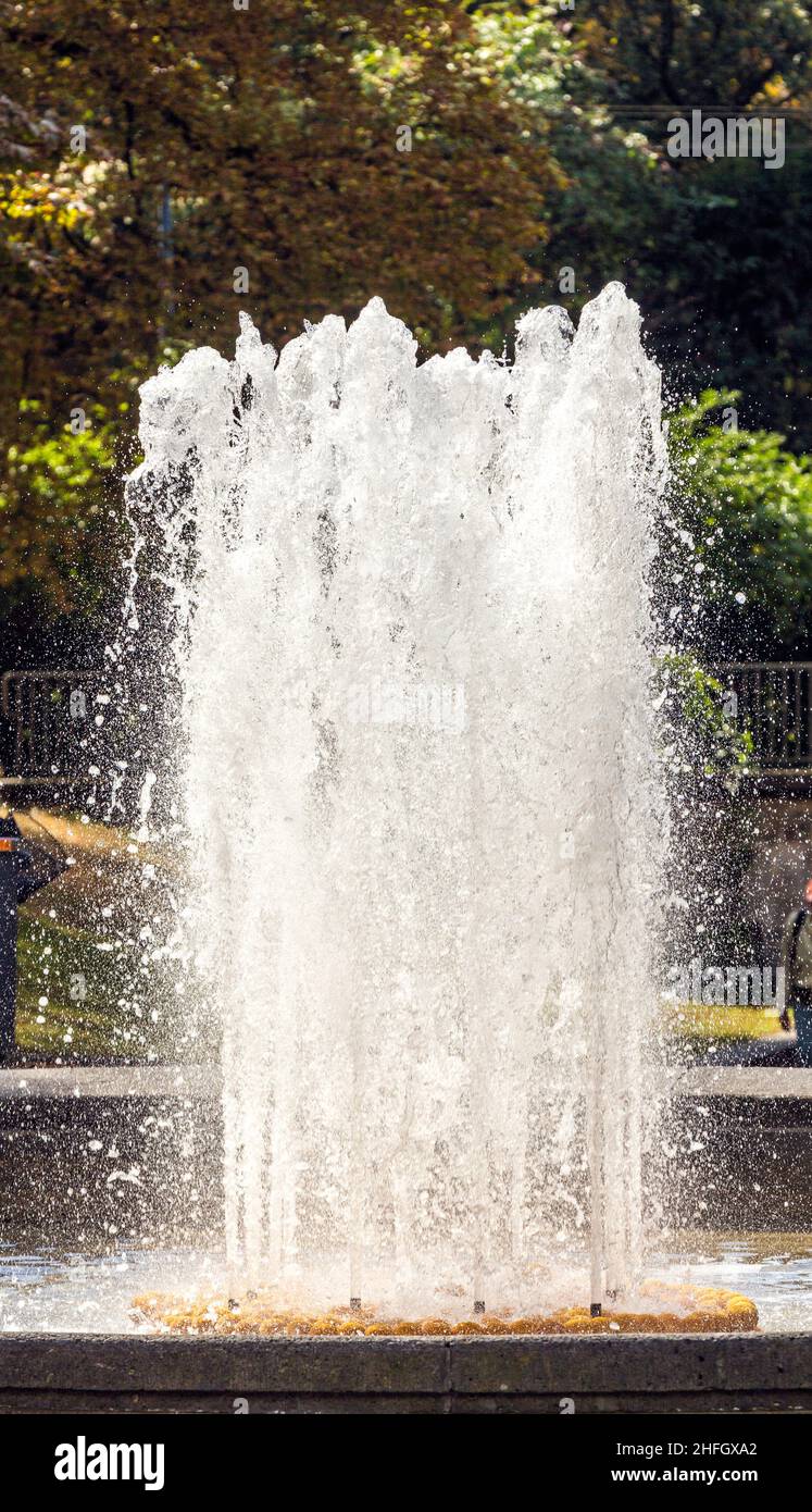 detail of water fountain in sun Stock Photo - Alamy