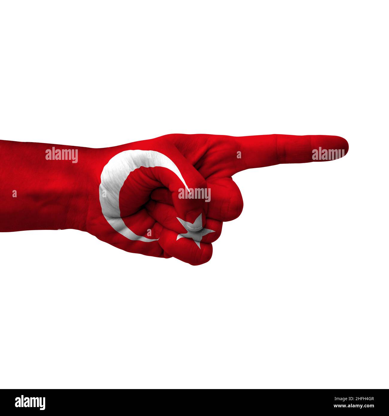 Hand gesture victory flag turkey hi-res stock photography and images ...