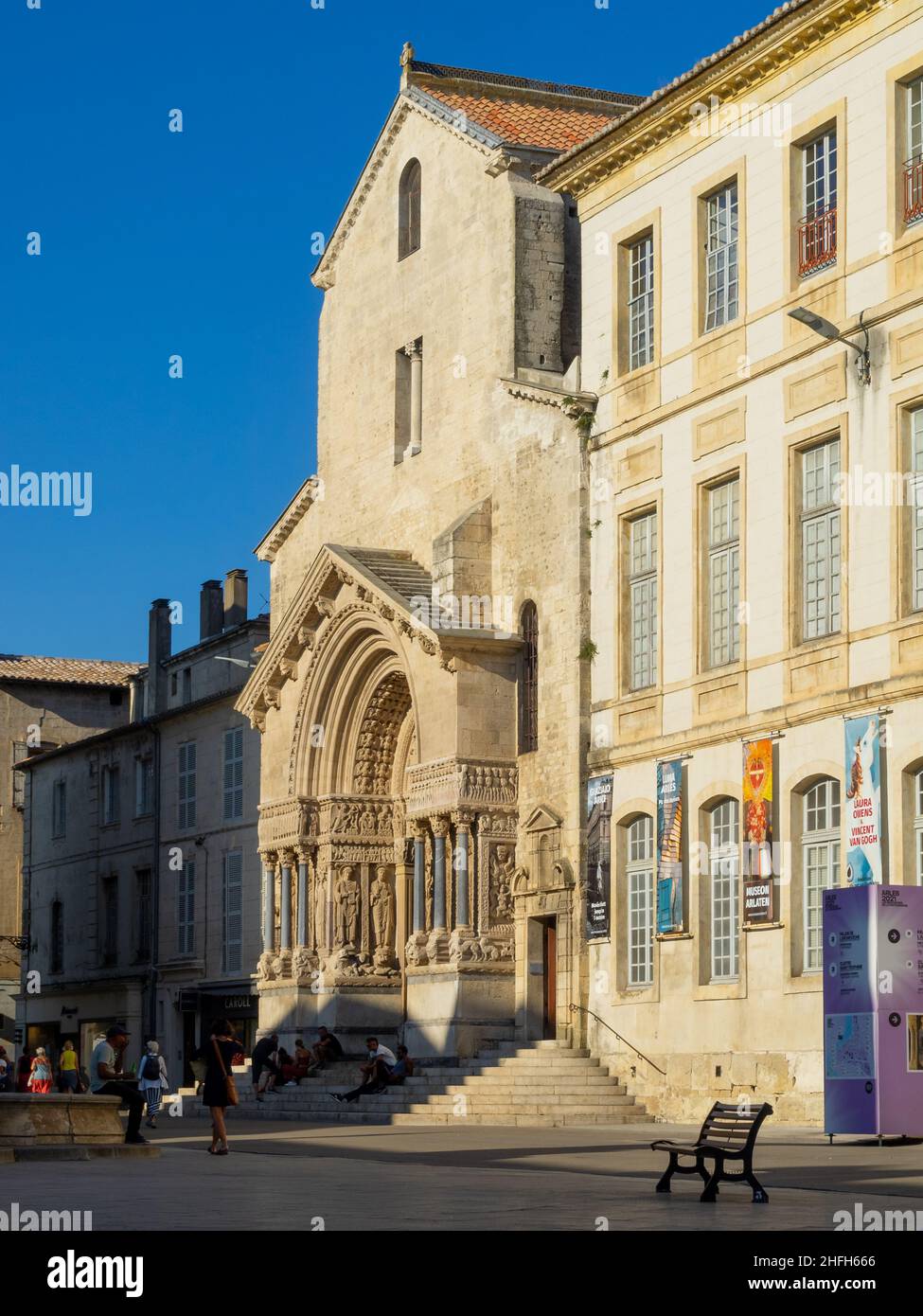 St. Trophime Church facade, Arles Stock Photo - Alamy